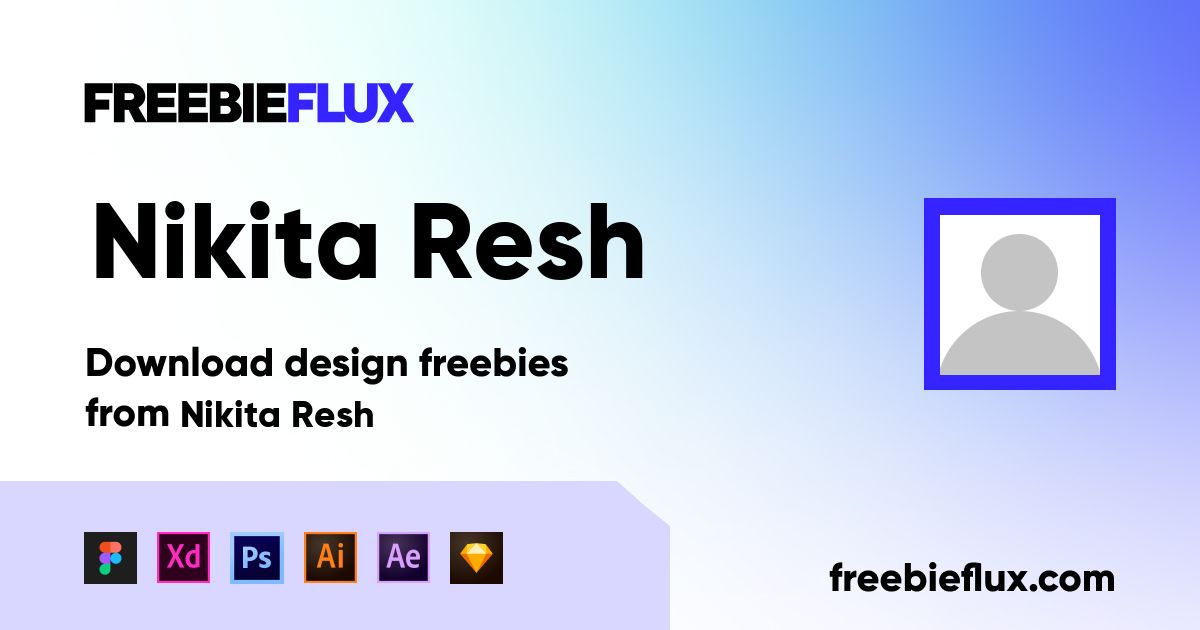 1 freebies for Figma, Adobe XD and Sketch by Nikita Resh