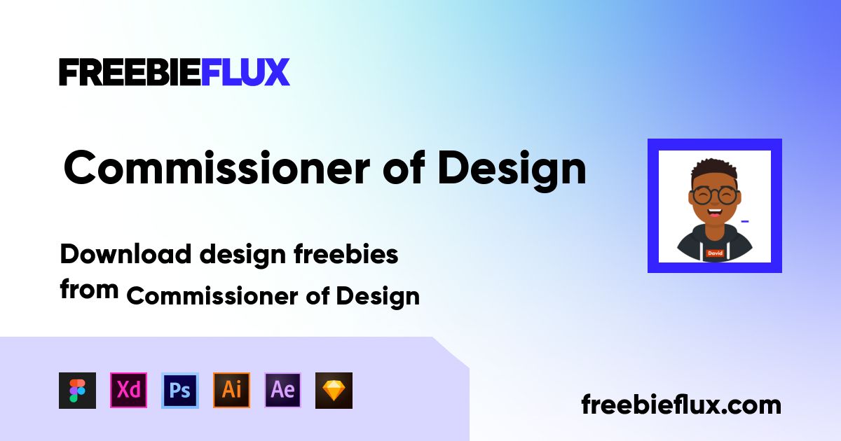 1 freebies for Figma, Adobe XD and Sketch by Commissioner of Desi...