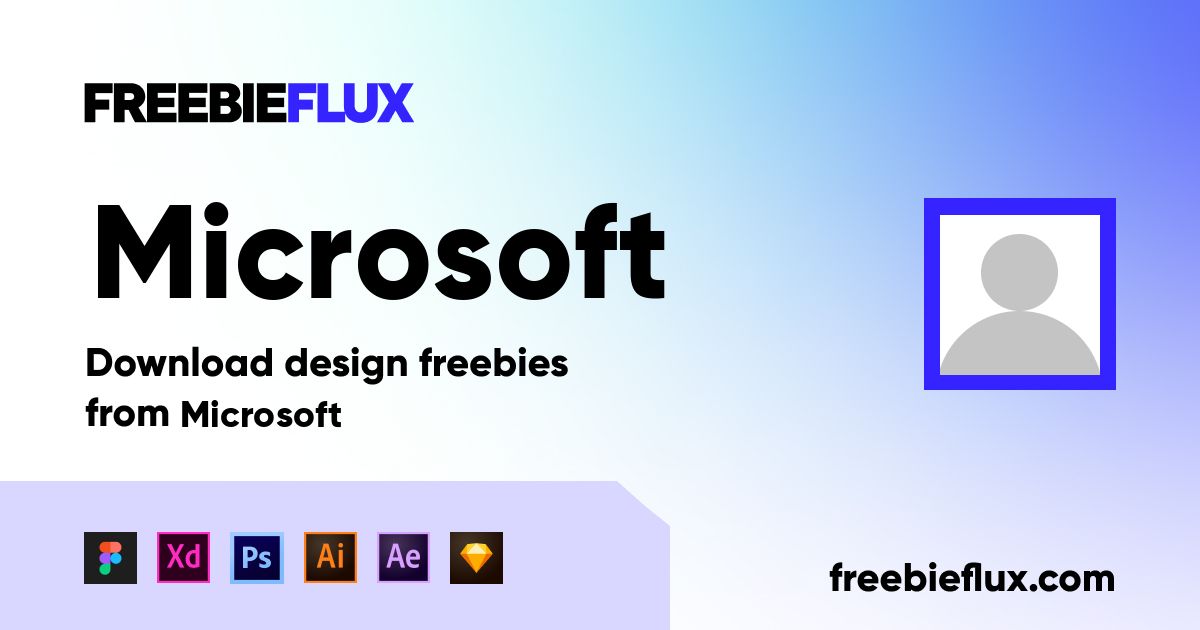 5 freebies for Figma, Adobe XD and Sketch by Microsoft