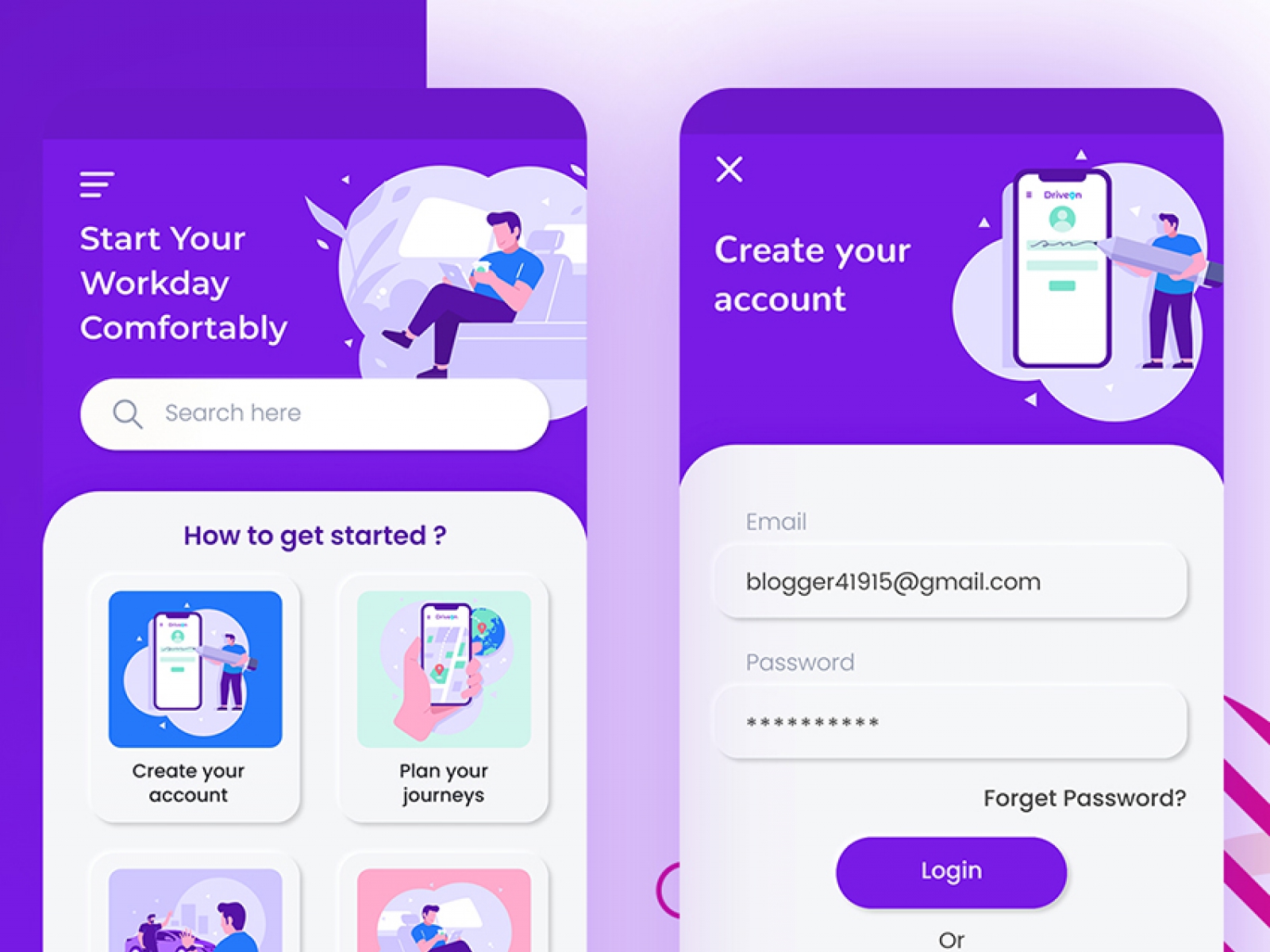 Chased Home UI Design freebie for Figma and Adobe XD