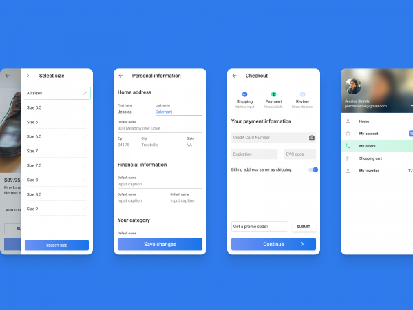 Android UI Kit freebie for Figma and Adobe XD