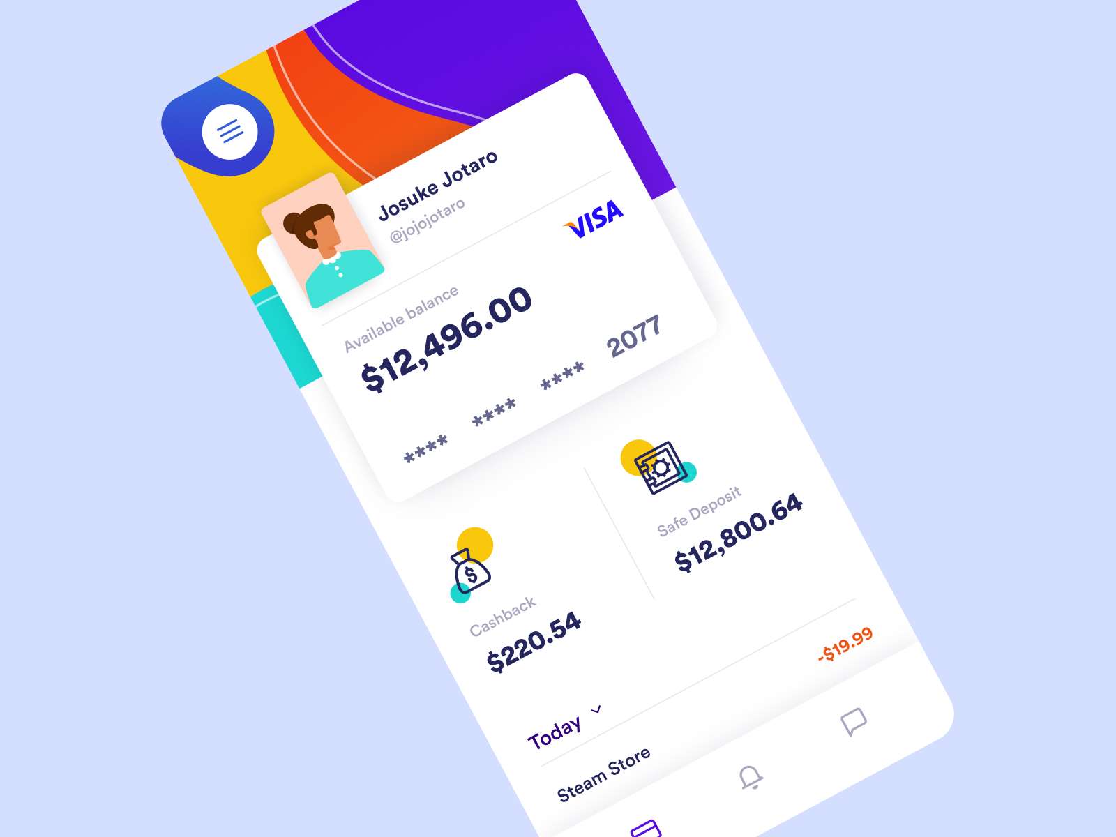 Bank App freebie for Figma and Adobe XD