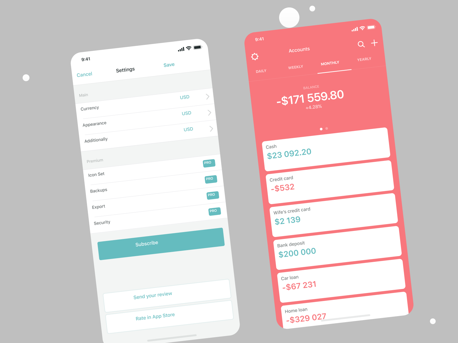 Budget Finance App UI Kit freebie for Figma and Adobe XD