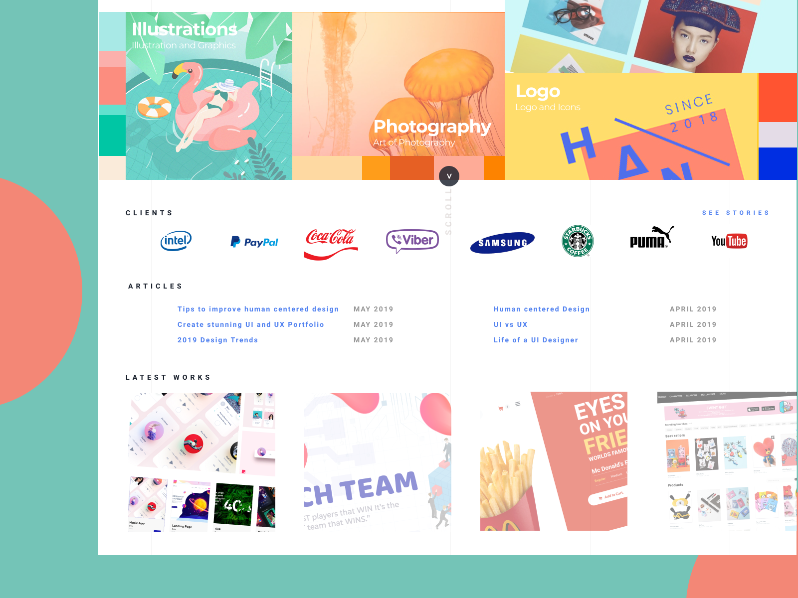 Epic Portfolio freebie for Figma and Adobe XD