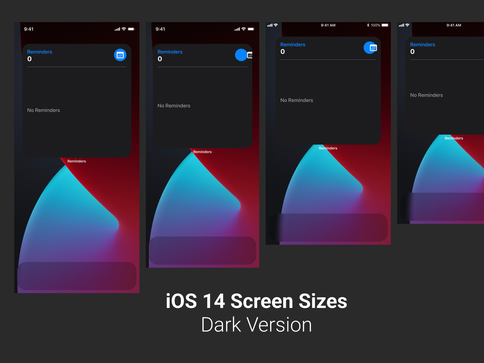 iOS 14 Screen Sizes freebie for Figma and Adobe XD