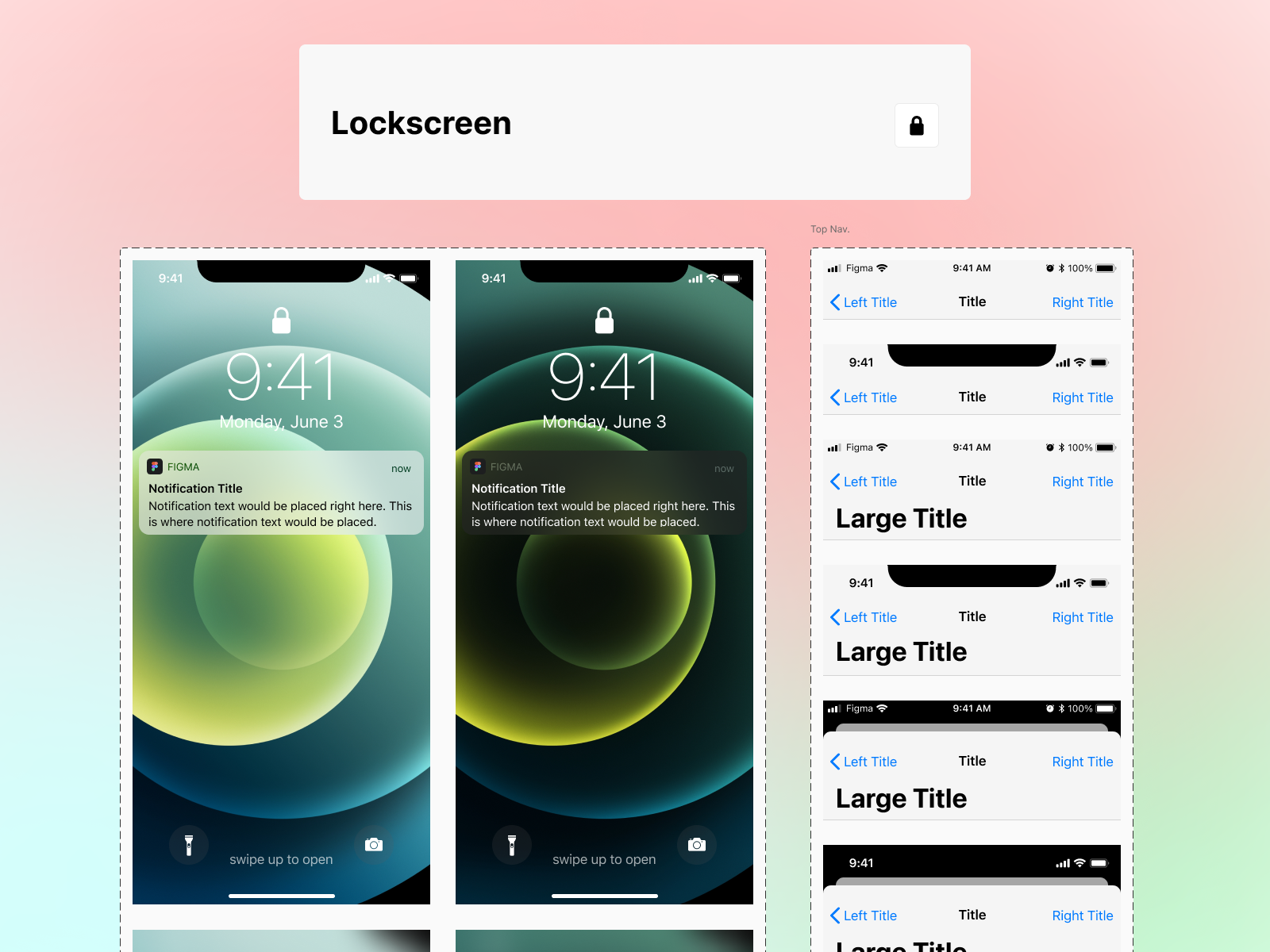 iOS 14 UI Kit freebie for Figma and Adobe XD