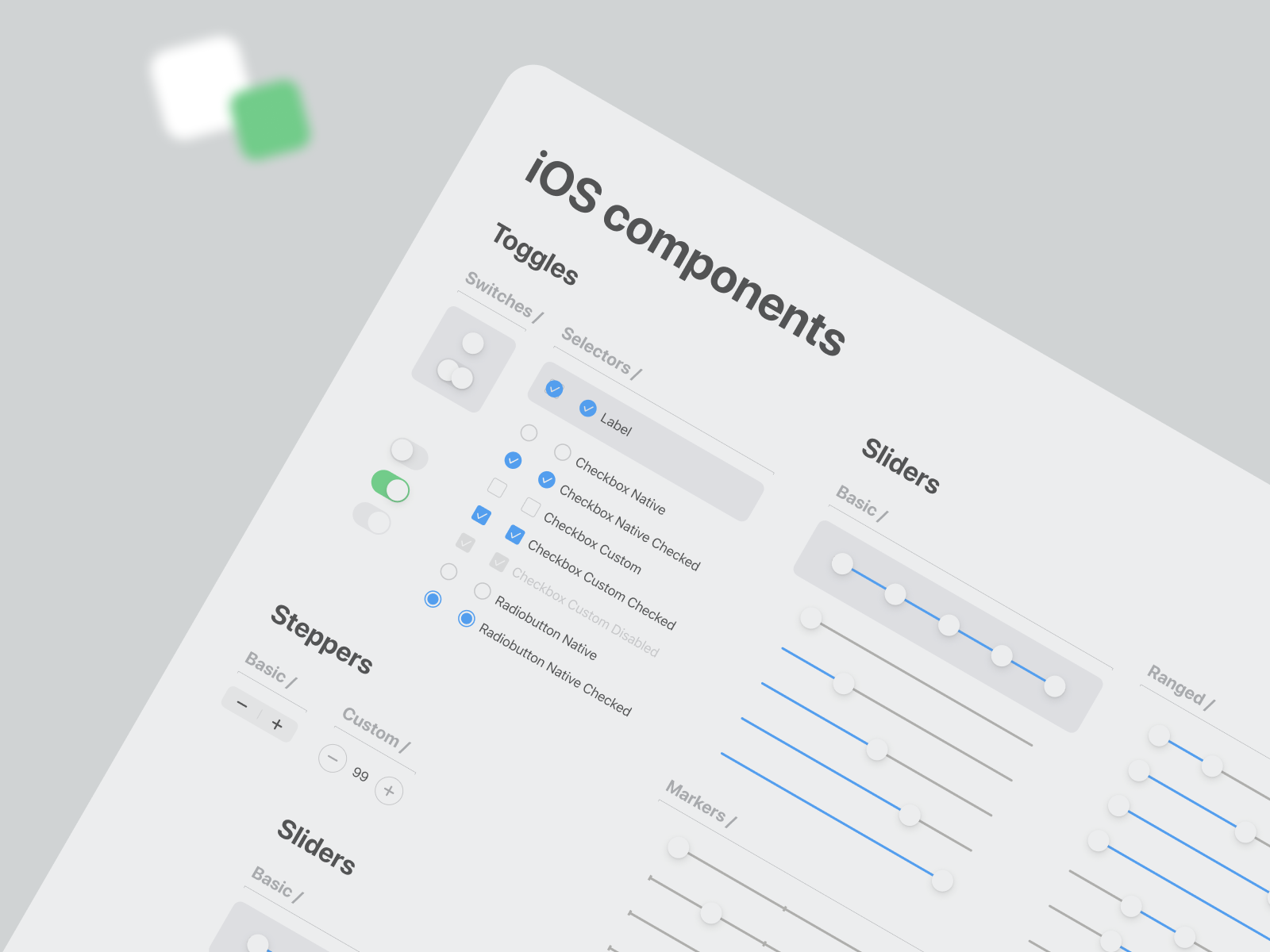 iOS Design System freebie for Figma and Adobe XD