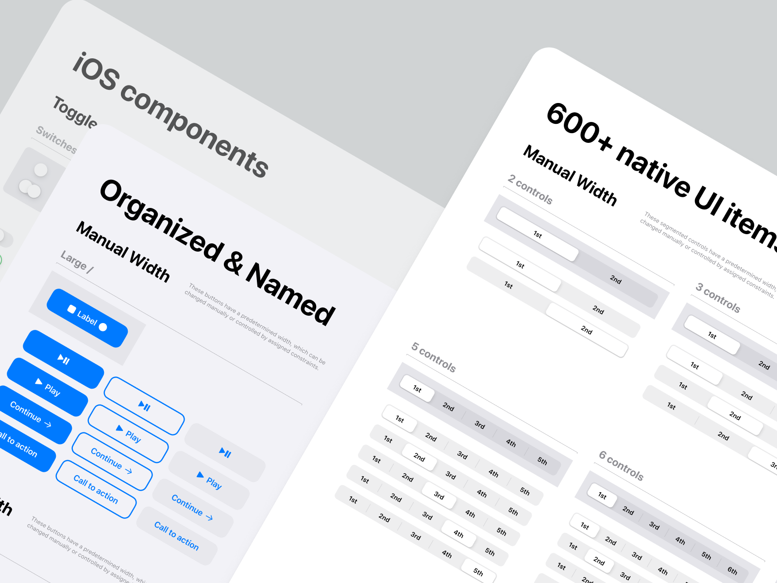 iOS Design System freebie for Figma and Adobe XD