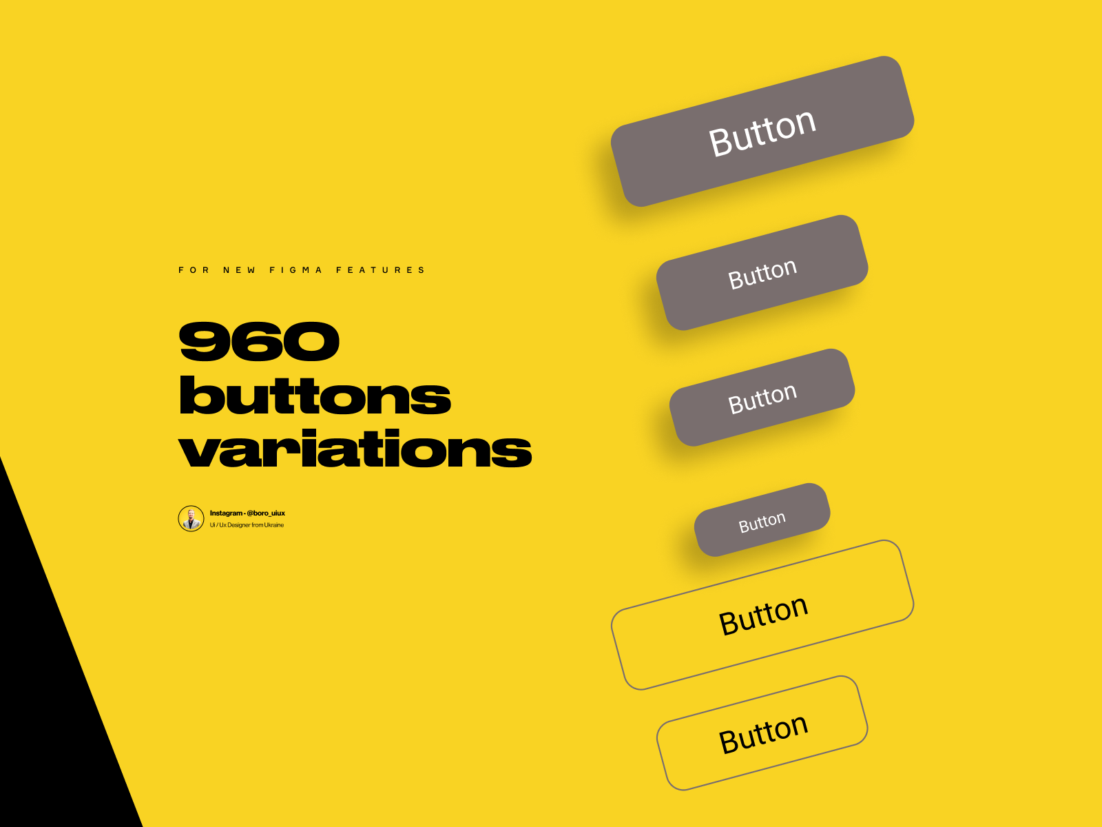 Minimal Buttons freebie for Figma and Adobe XD
