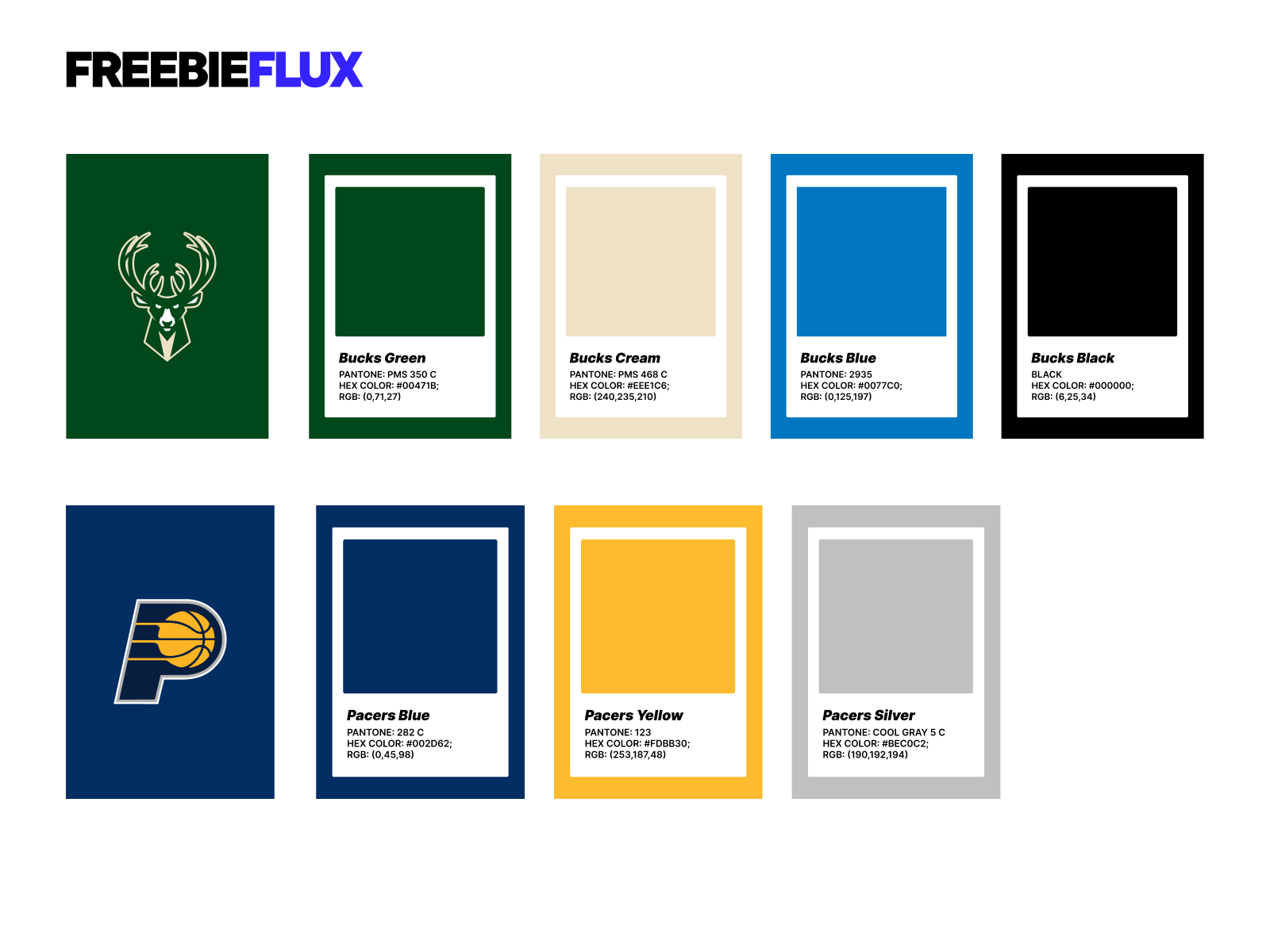 NBA Colors freebie for Figma and Adobe XD