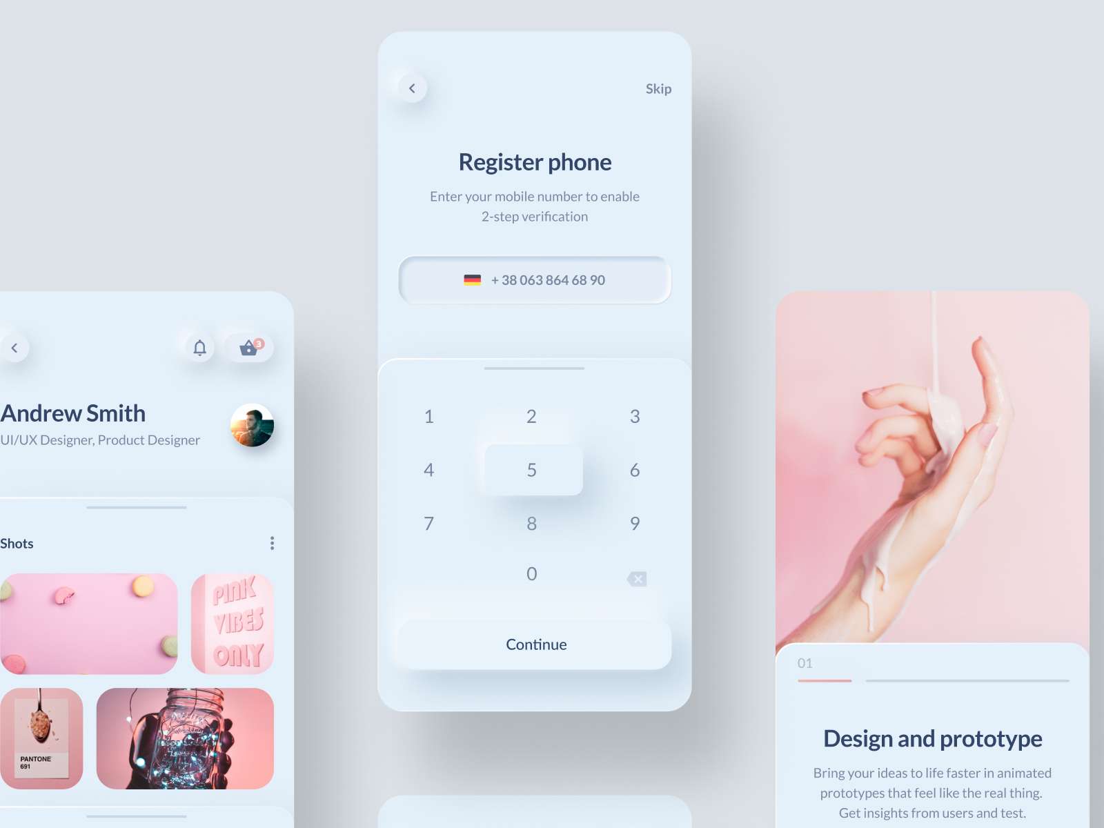 Neumorphic Light Elements freebie for Figma and Adobe XD