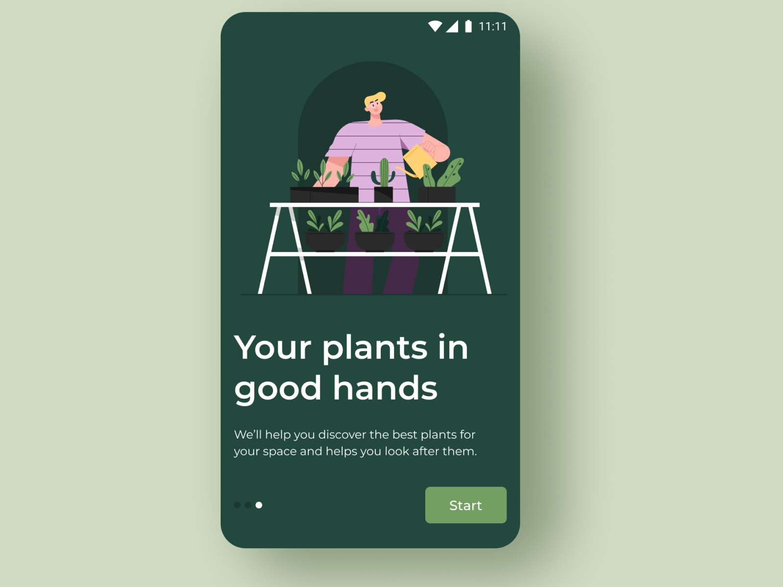 Plants Android App freebie for Figma and Adobe XD