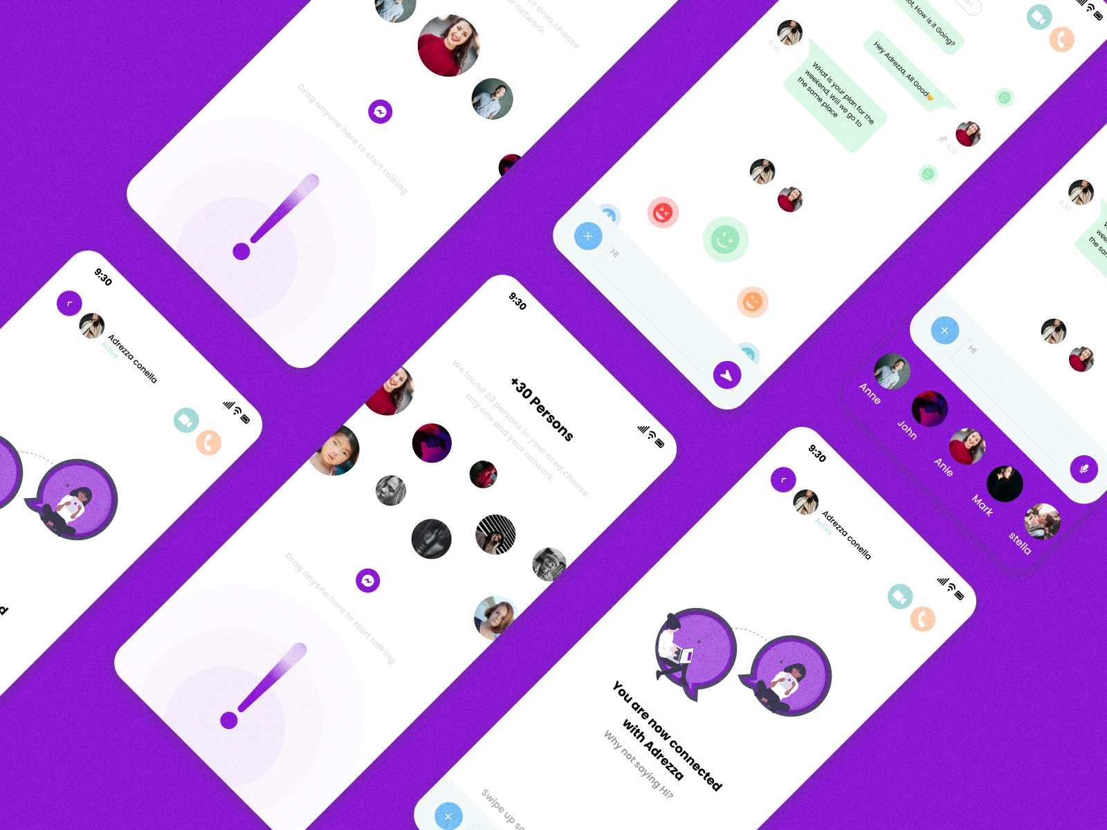 Simple Chat App freebie for Figma and Adobe XD