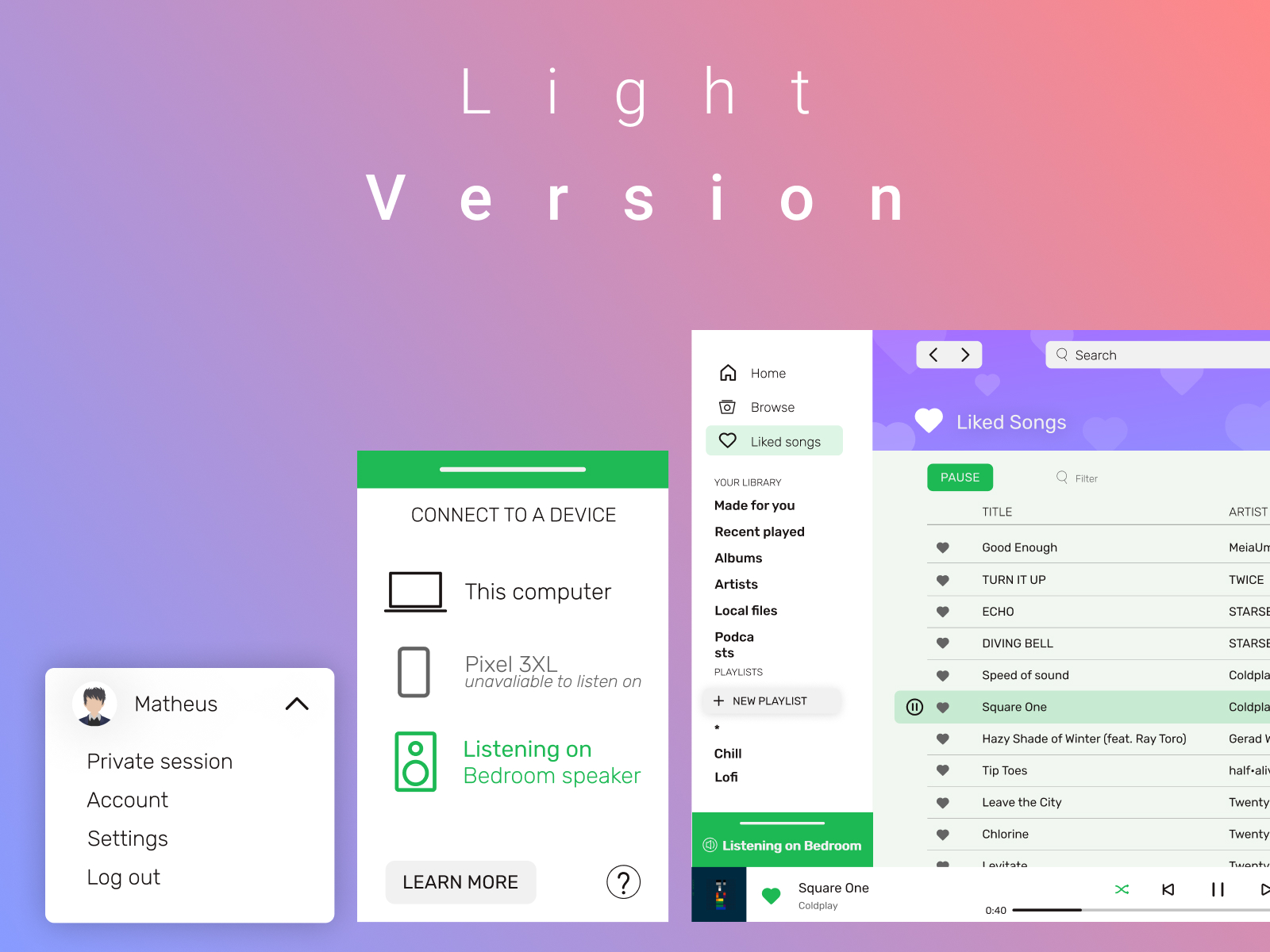 Spotify Desktop App Redesign freebie for Figma and Adobe XD