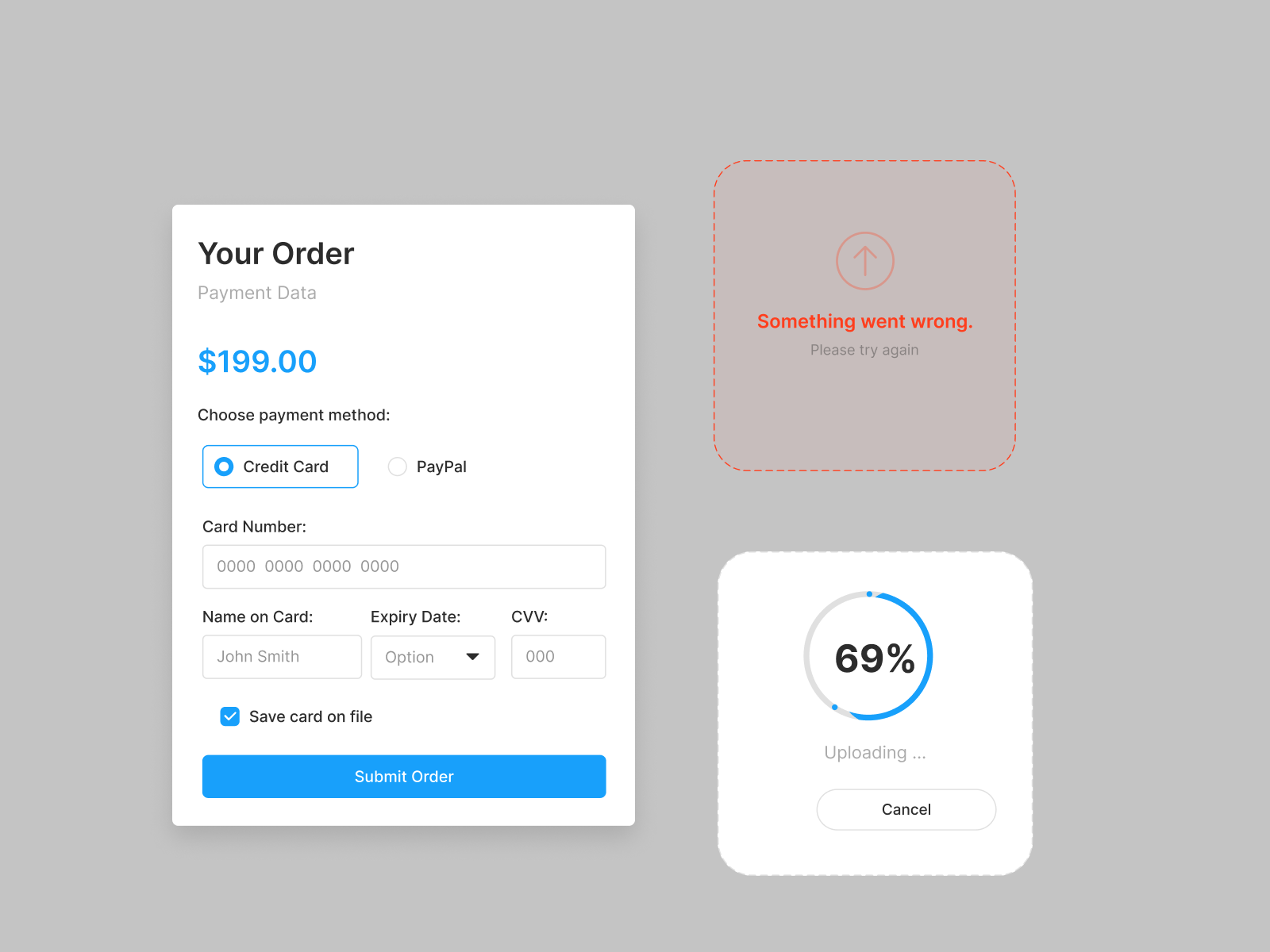Starter UI Kit freebie for Figma and Adobe XD