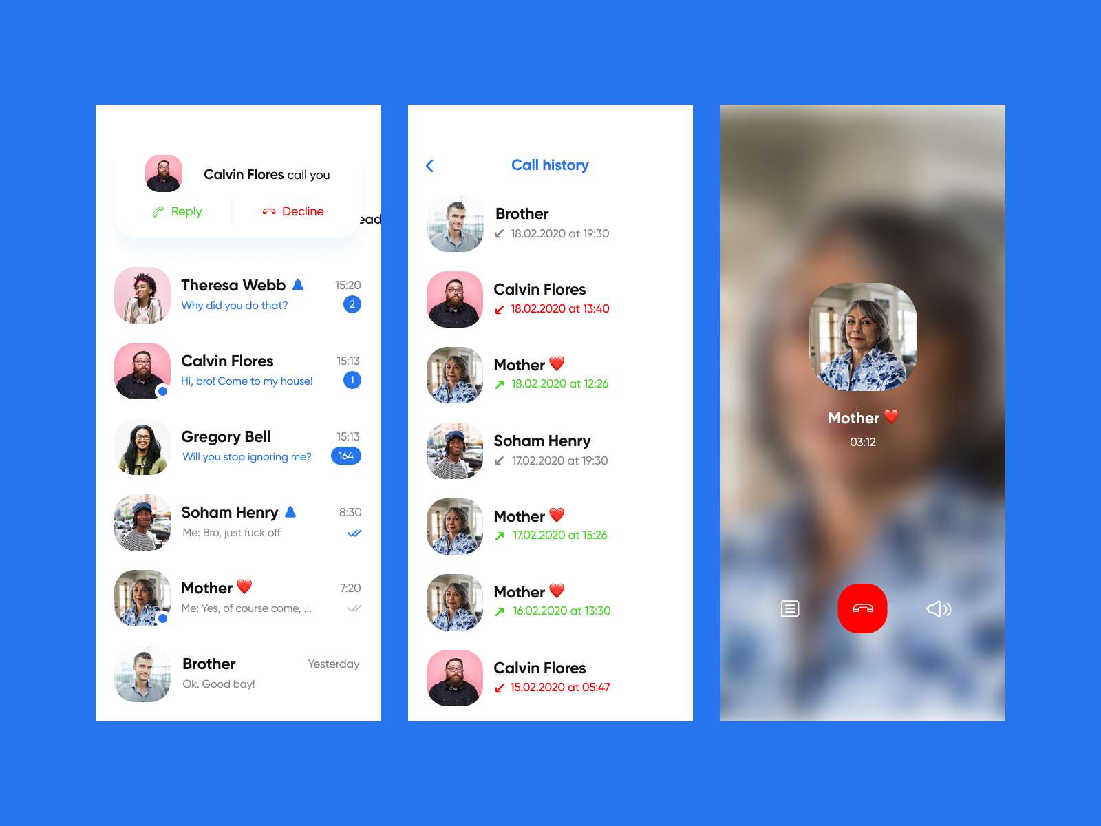 Telegram App UI Kit freebie for Figma and Adobe XD
