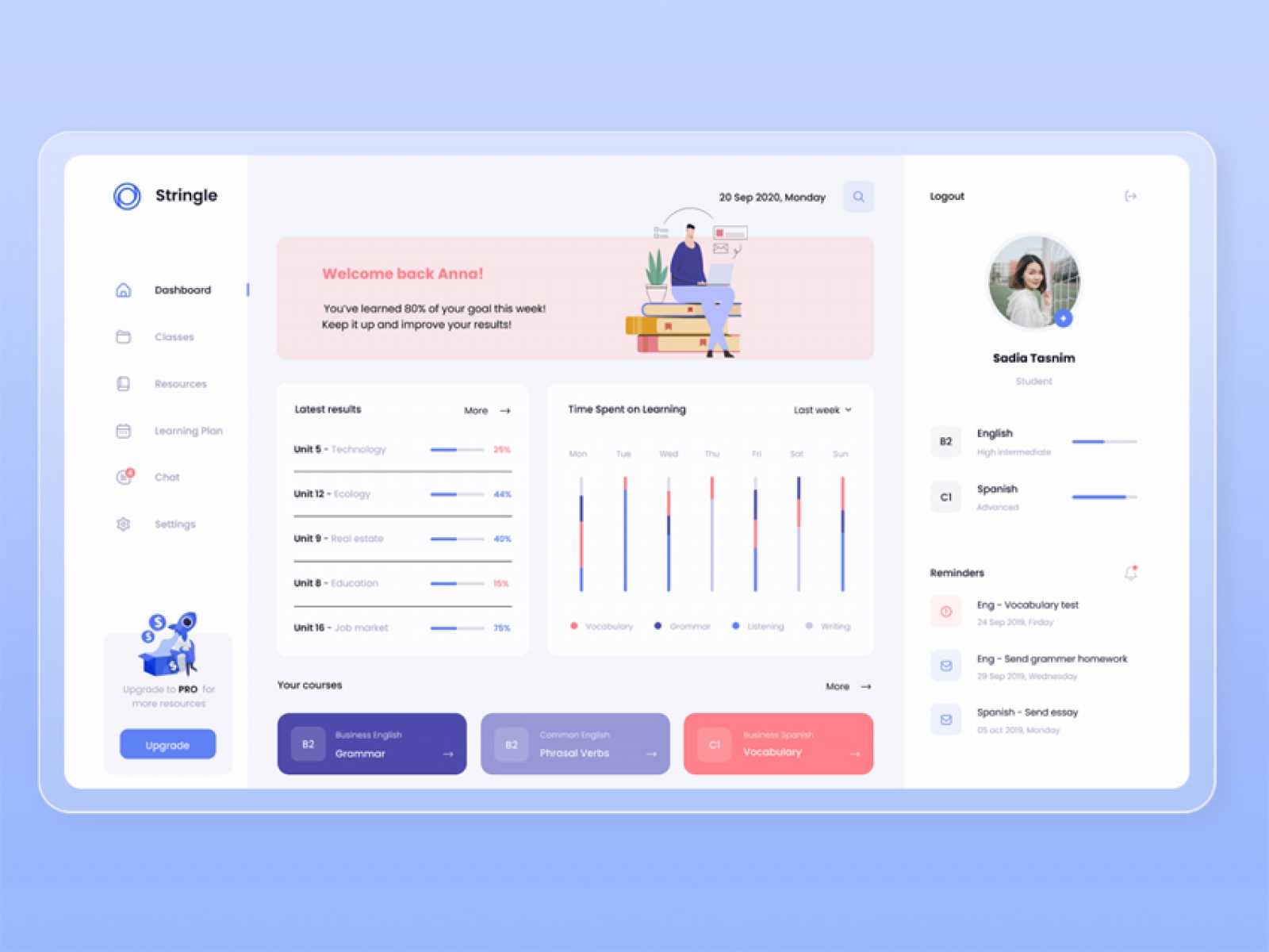 Educational Platform UI Kit freebie for Figma and Adobe XD