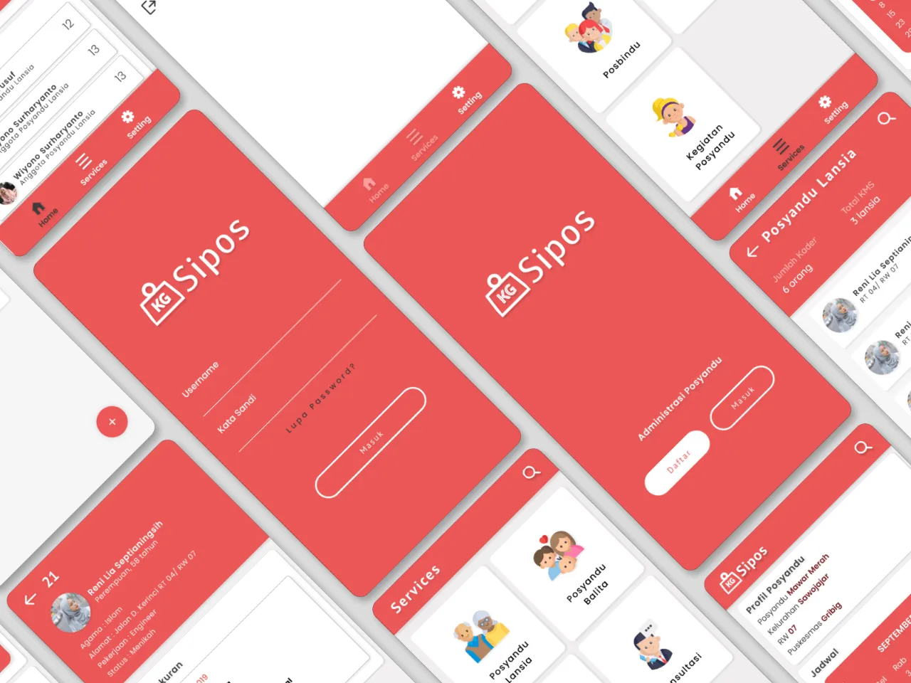 Sipos App freebie for Figma and Adobe XD