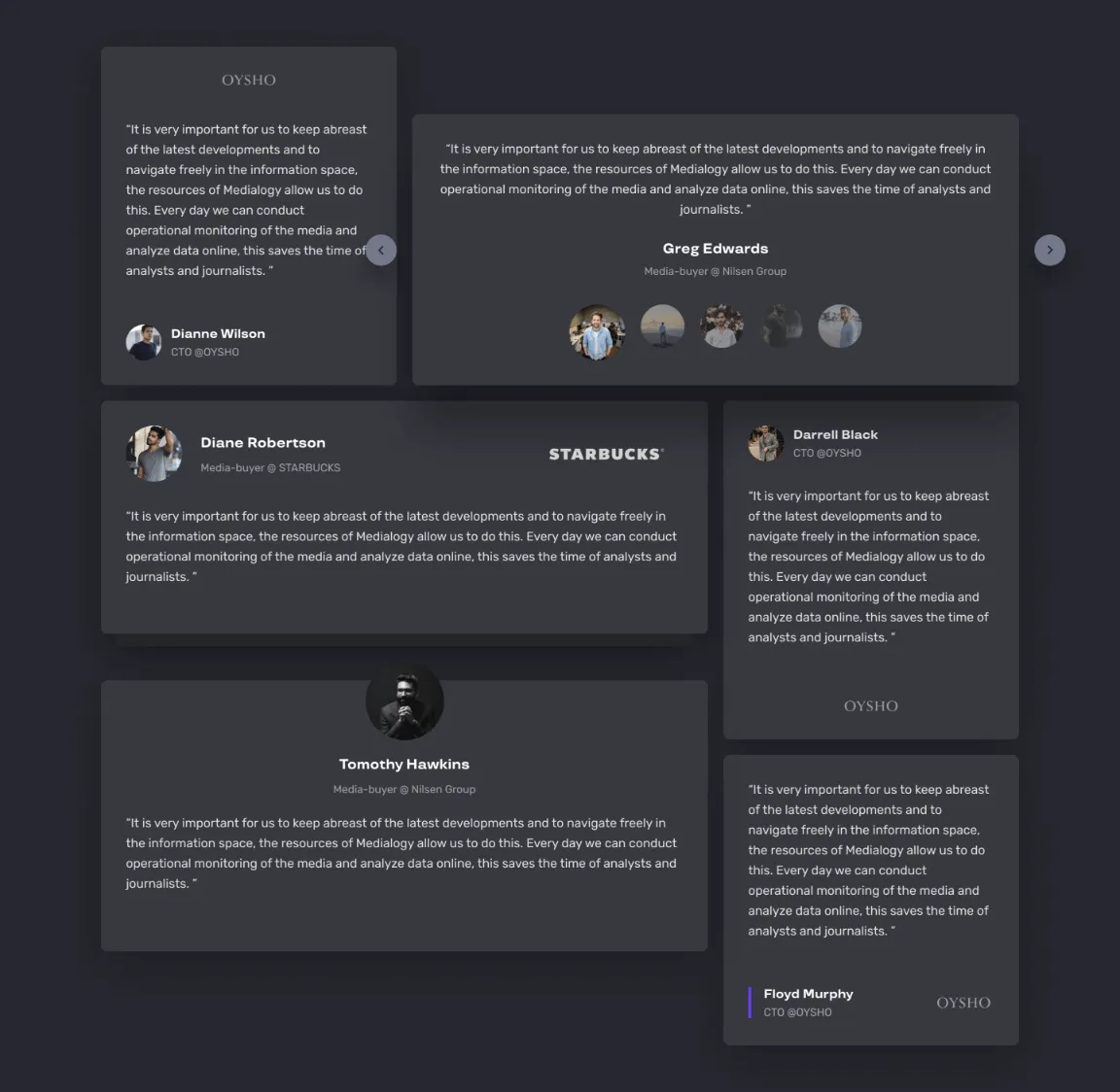 Testimonials Template & Animation freebie for Figma and Adobe XD