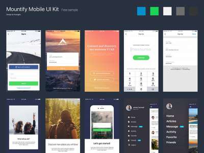25 free app design screens freebies | FreebiesFlux