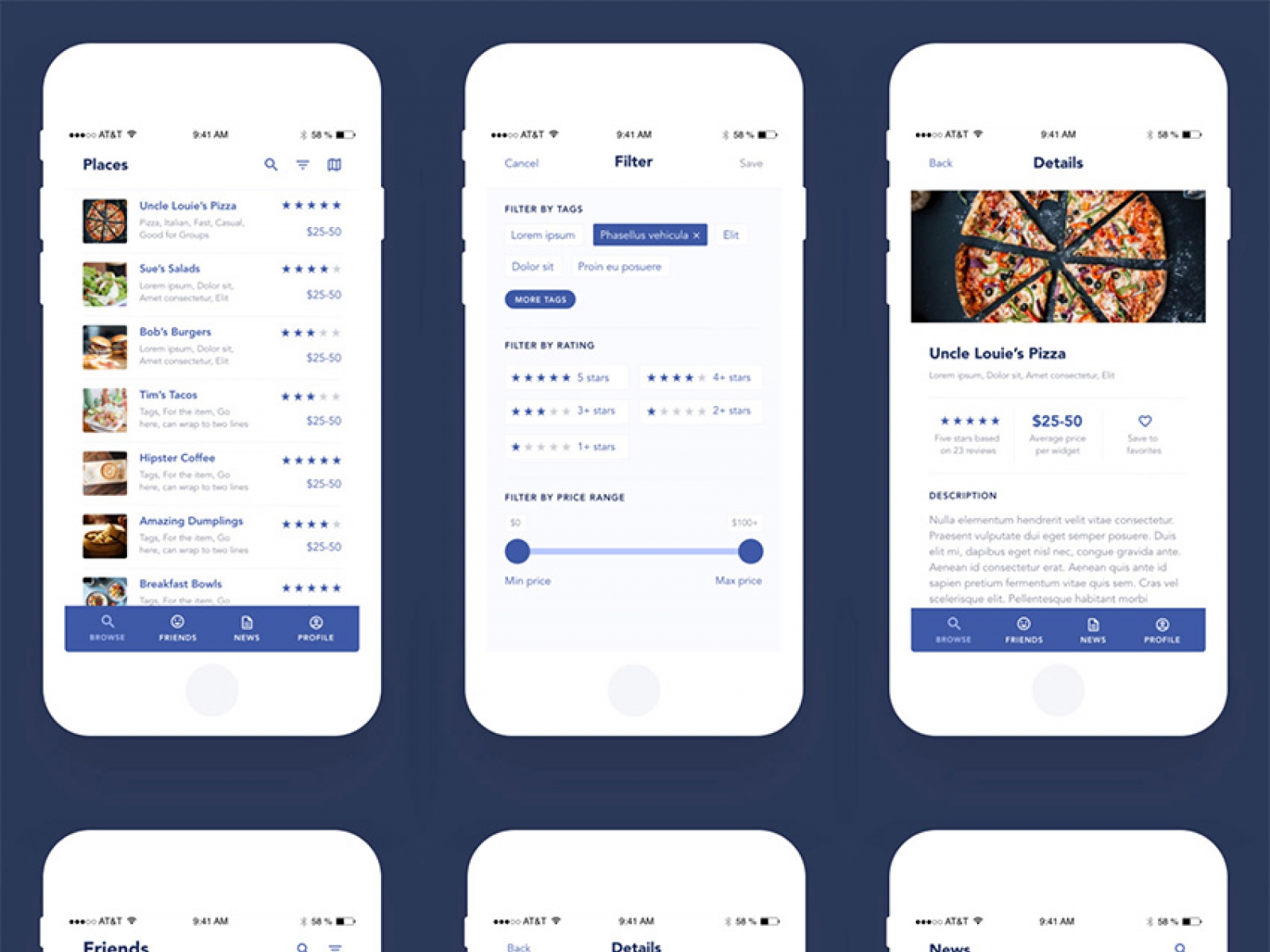 UI Elements for Mobile App freebie for Figma and Adobe XD